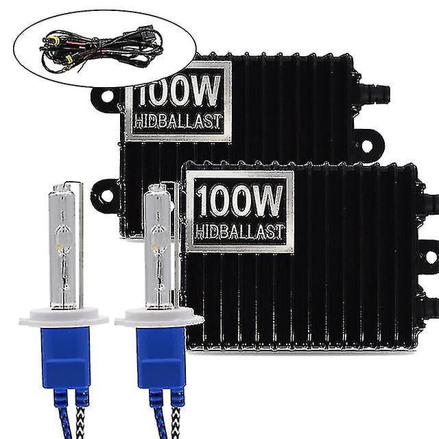2pcs 6000k H1 H3 H4 H7 H11 9006 100w 4300k 8000k Ballast Hid Xenon 12v ...