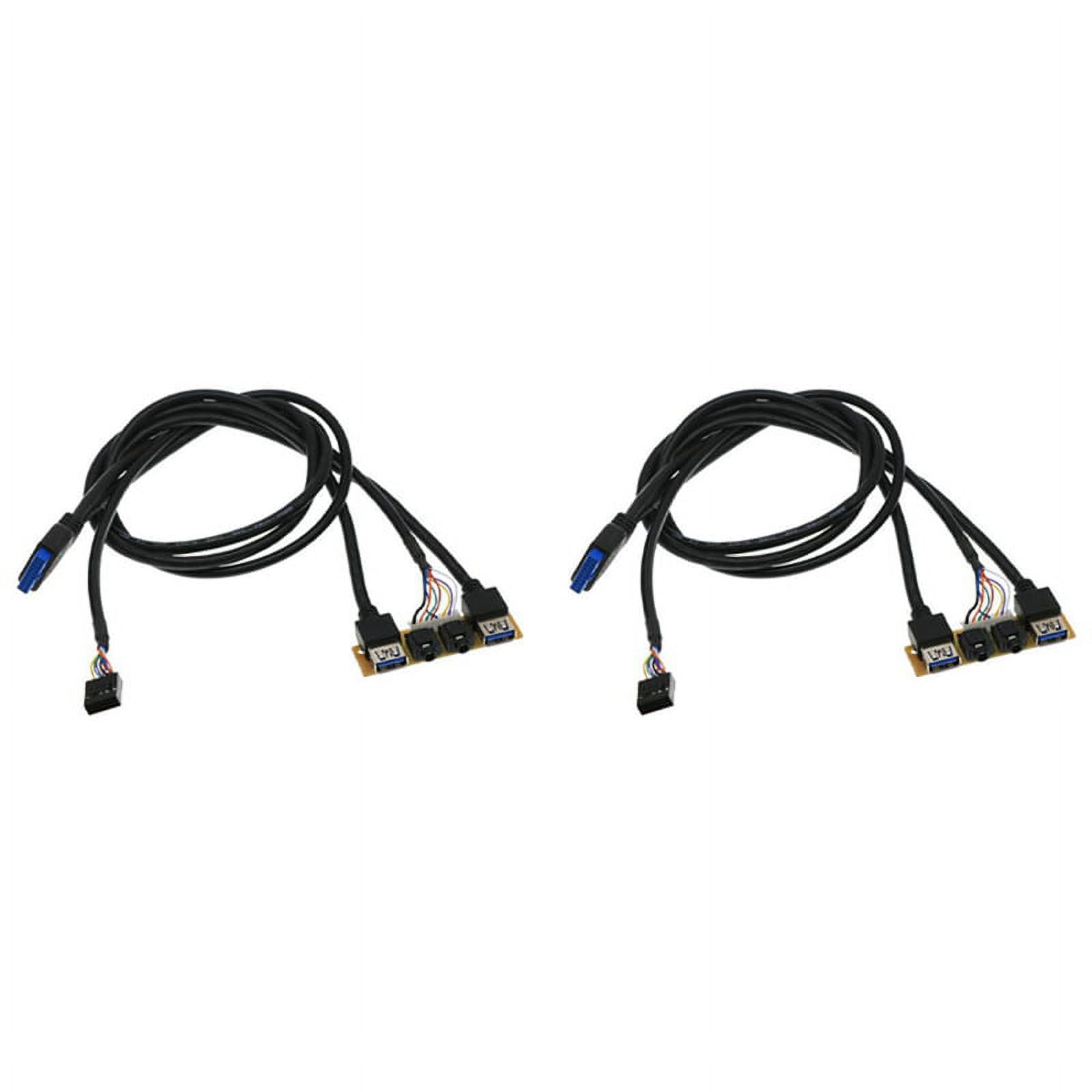 2pcs 60cm Front Case Panel USB3.0+USB3.0+HD Audio Ports I/O Board ...