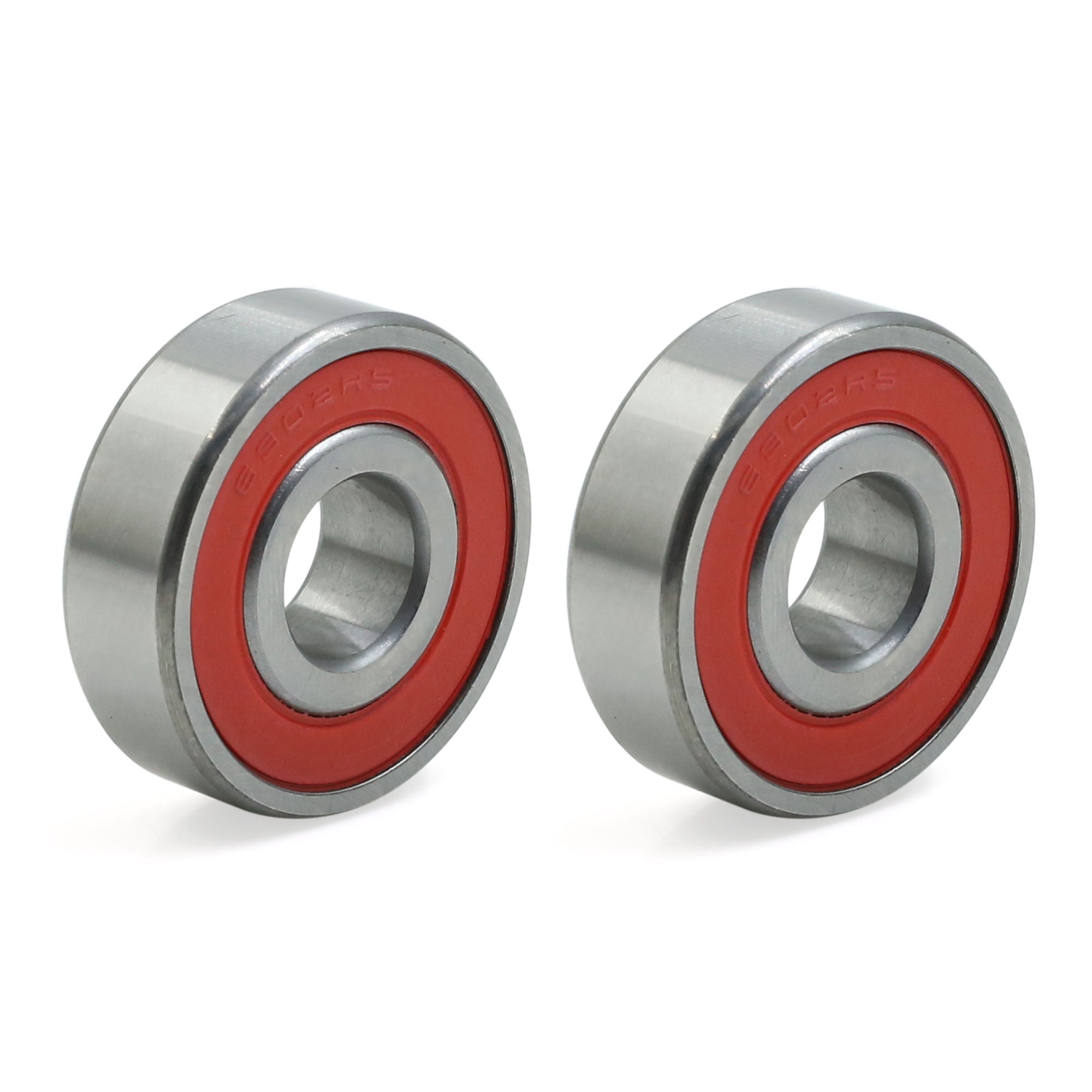 2pcs 6302RS Motorcyc Red Double Rubber Sealed Ball Bearing 15x42x13mm ...