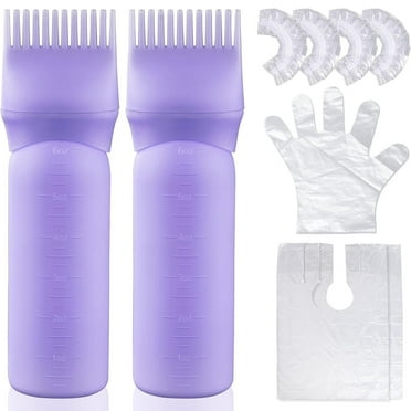 2 Pcs Hair Comb Bottles Hair Oiling Applicator Root Comb Applicator ...