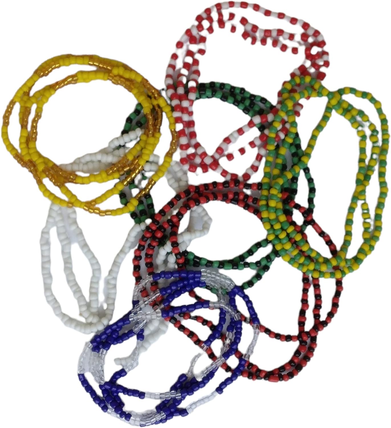 2pcs 7 Collares de Santeria Obatala, Shango, Oshun, Yemaya, Orula ...