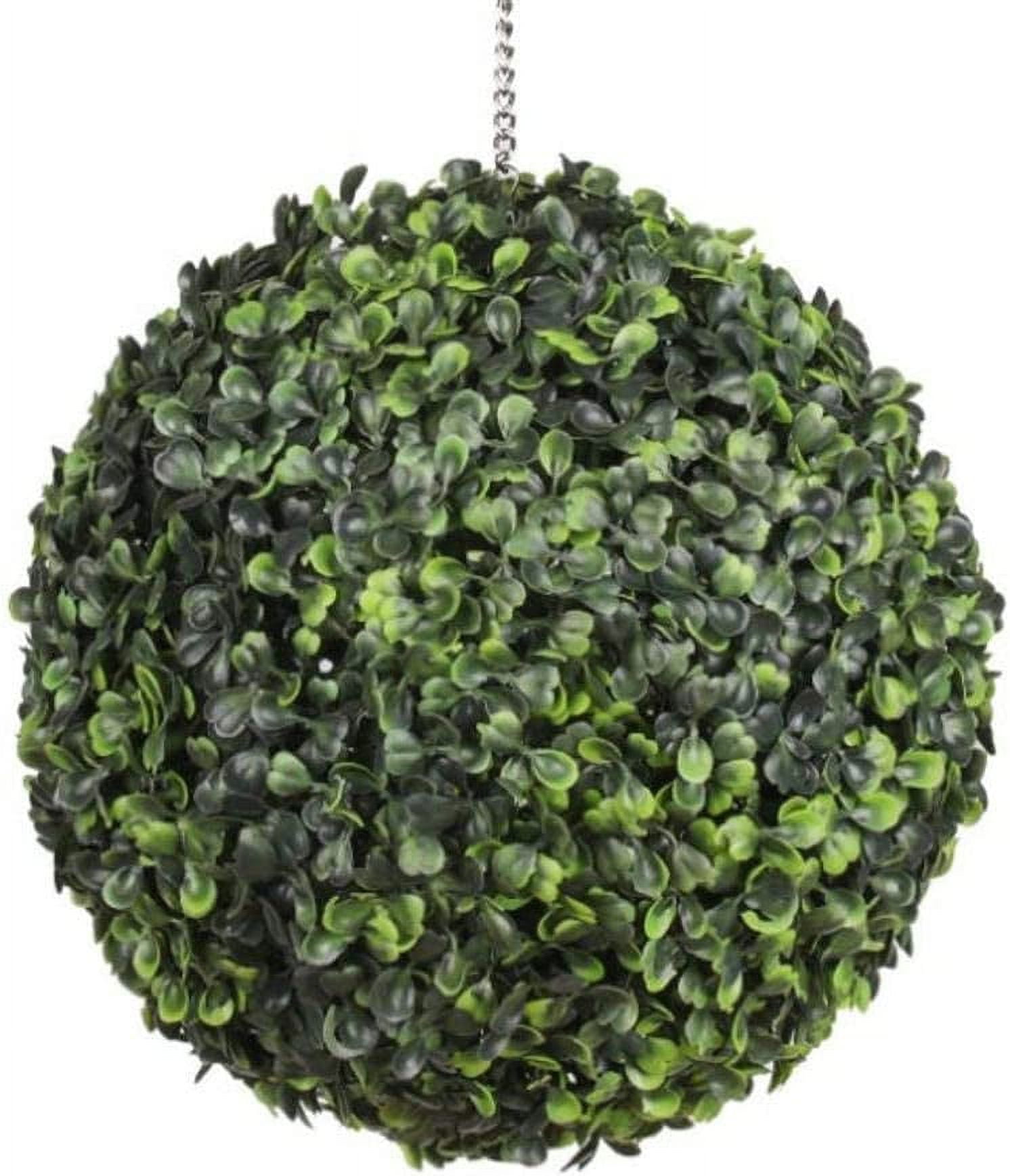 2pcs 7 Inch Artificial Boxwood Topiary Lifelike Plants Half Round ...