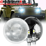 2pcs 7" Round LED Headlights Hi/Lo Beam H4 Fit Ford Customline 1952 ...
