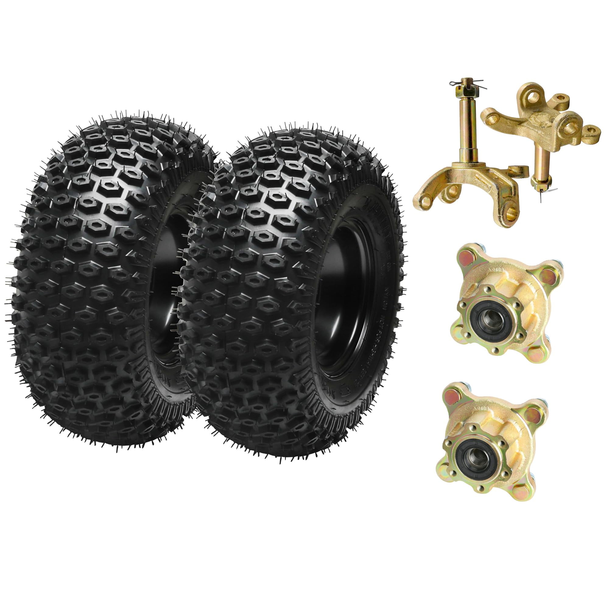 2pcs 7 inch Wheels 16x8x7 16x8-7 Wheel Tire and Rim 4 Stud 110mm 4Ply ...