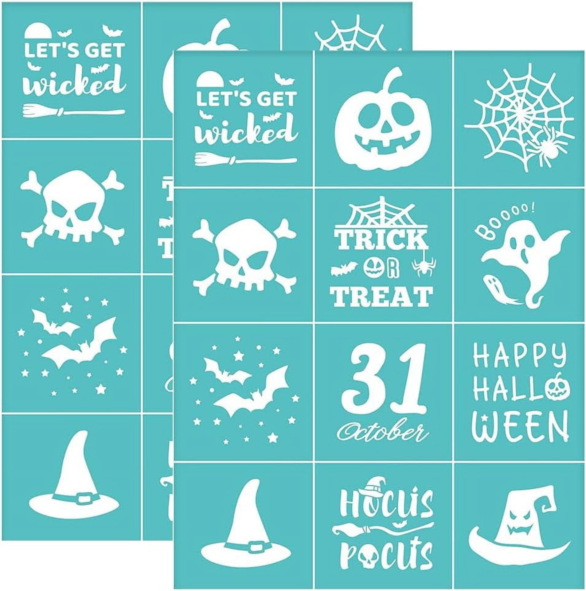 2pcs 8.6x11 Inch Self-Adhesive Silk Screen Printing Stencil Themed ...