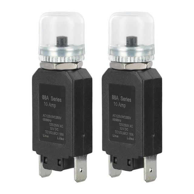 2pcs 88A Circuit Breaker Thermal Protection Switch Overload Protector ...