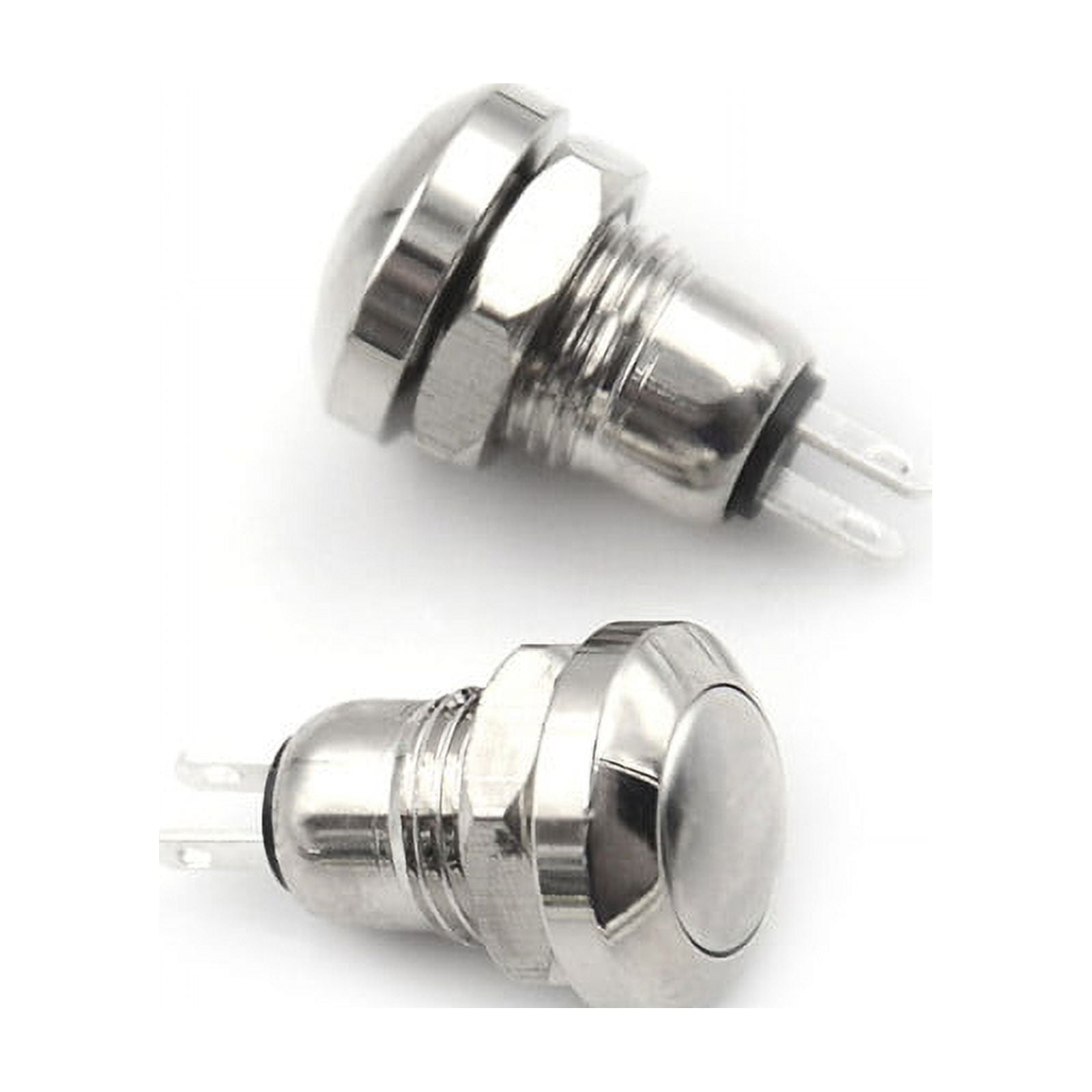 2pcs 8mm Mini Micro 2Pin Metal Waterproof Momentary Push Button Switch ...