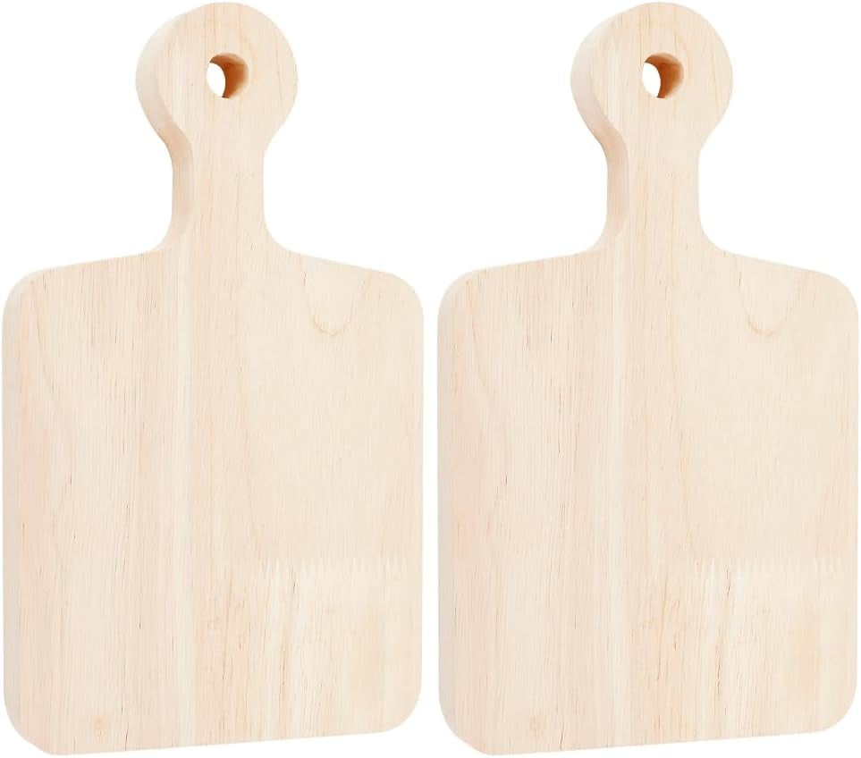 2pcs 9.4x5.4 Inch Rectangle Wooden Sorority Paddle Wooden Tray Plates ...