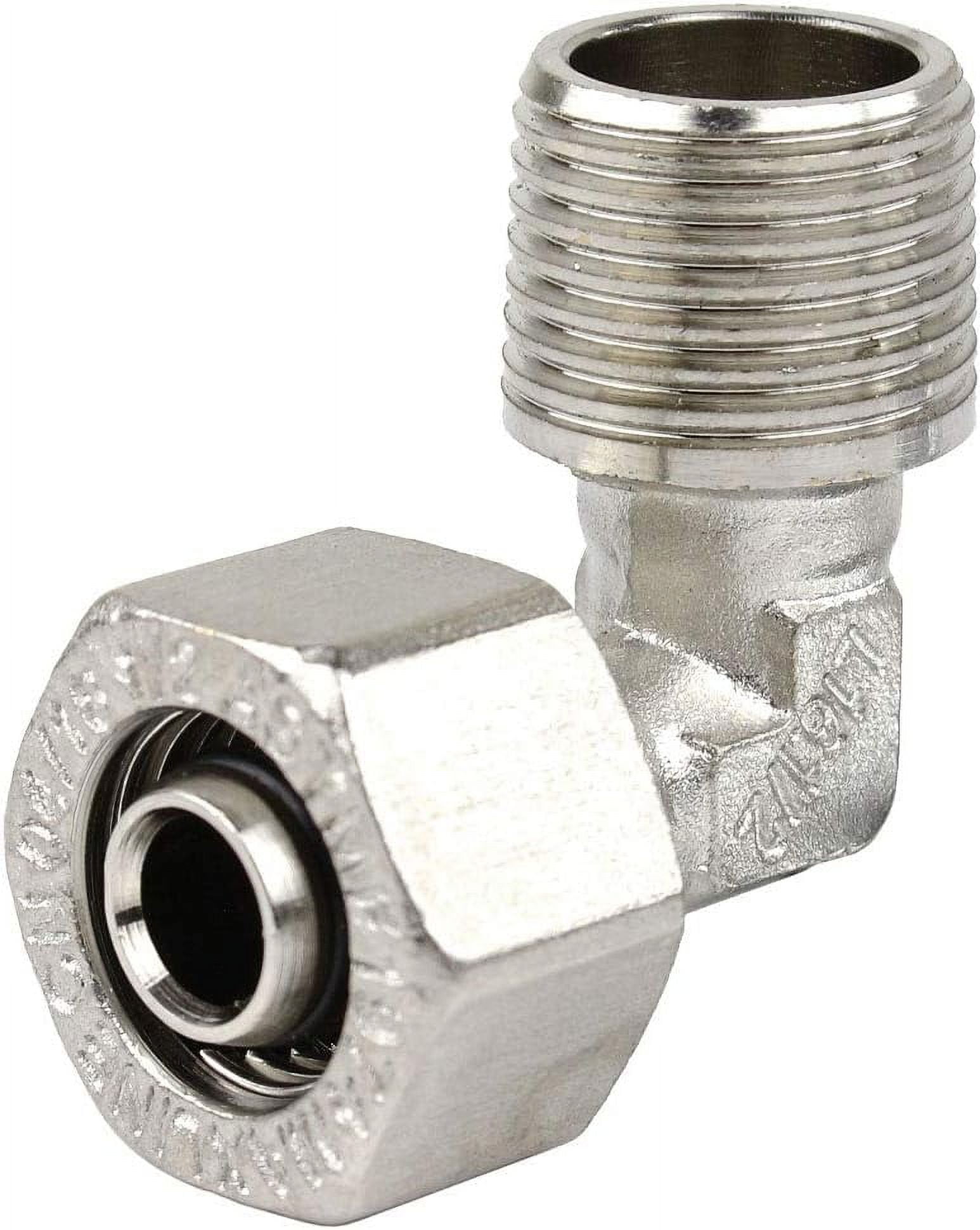 2pcs 90 Degree Elbow Fitting 1/2 Tubing x 1/2" Male NPT Compressed Air ...