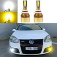 2pcs 9005 LED White Yellow Dual-color Switchback Fog Light Bulbs For VW ...