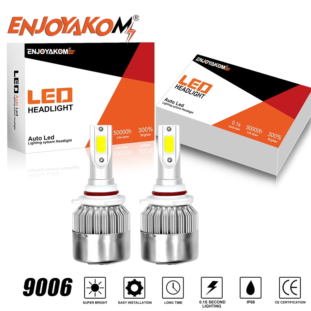 2pcs 9006 LED Low Beam Bulbs For Dodge Daytona 1992-1993 9006 HB4 LED ...