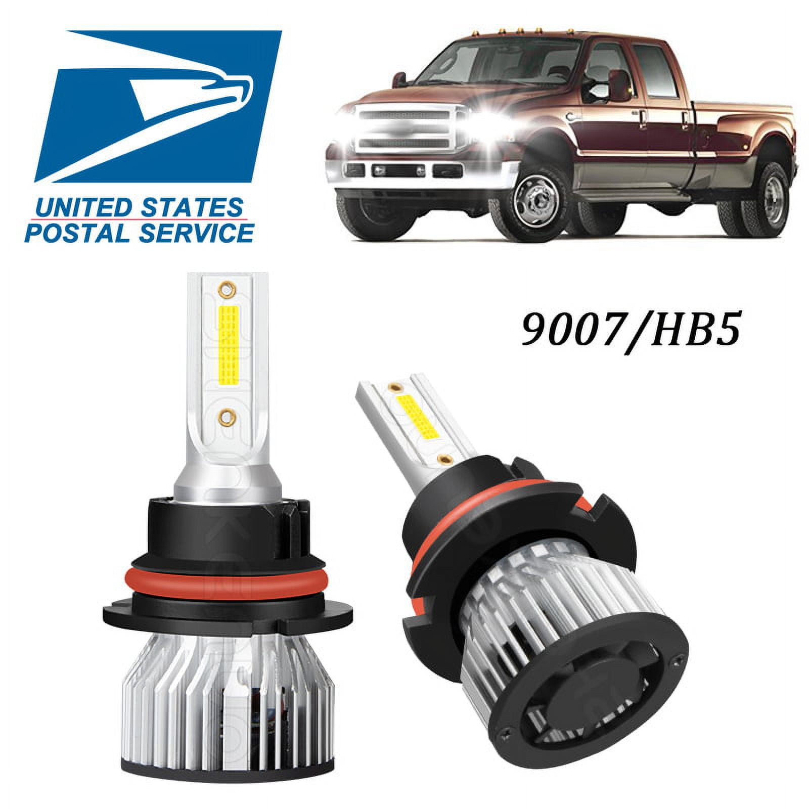 2pcs 9007 LED Headlight Bulbs Kit High/Low For Ford F150 F250 F350 ...