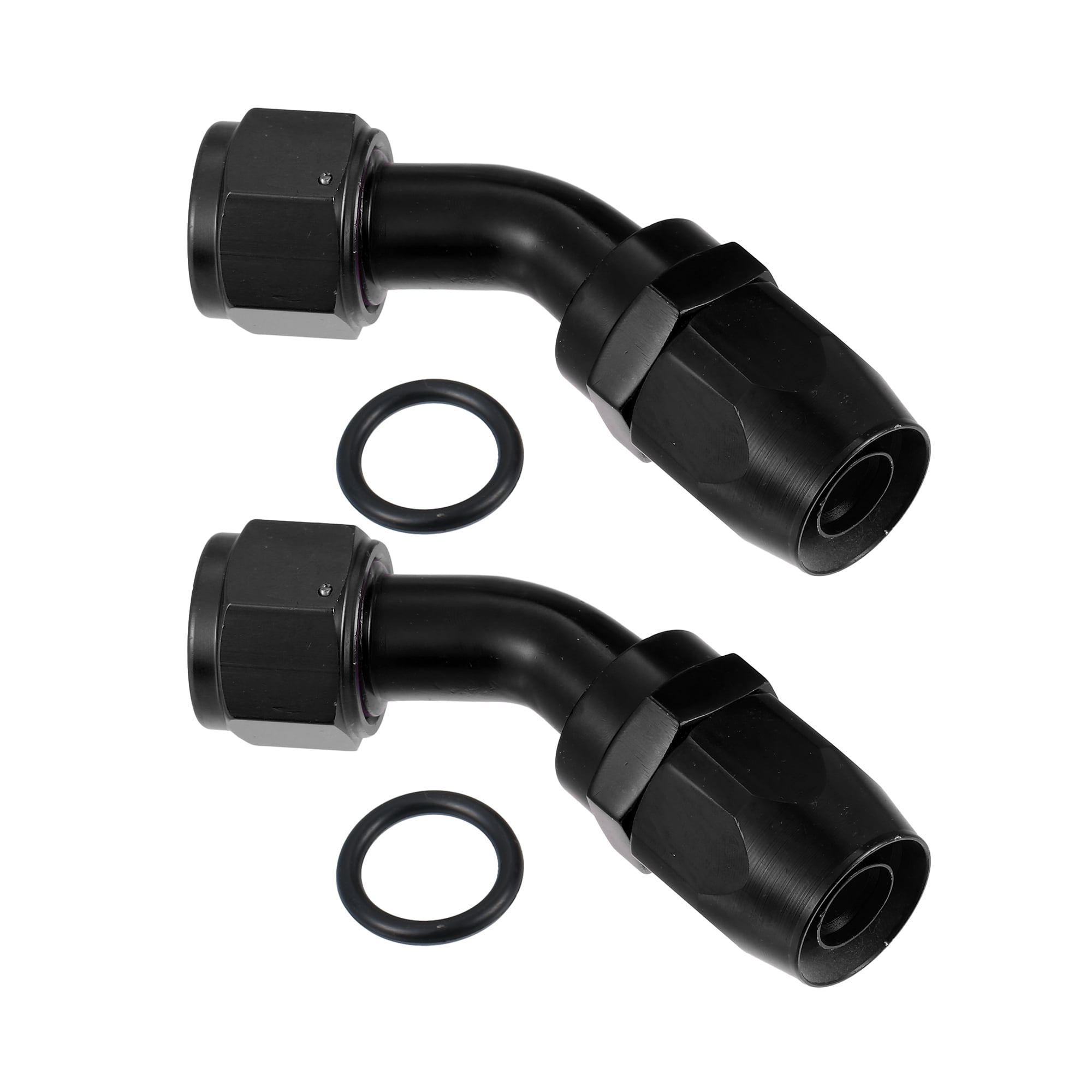 2pcs AN12 Female Fuel Line Adapter Fittings 45 Degree Fuel Line ...