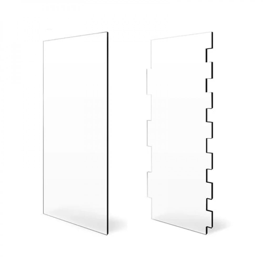 2pcs Acrylic Cake Scraper Set Decorating Contour Stripe Cake Comb Saw ...