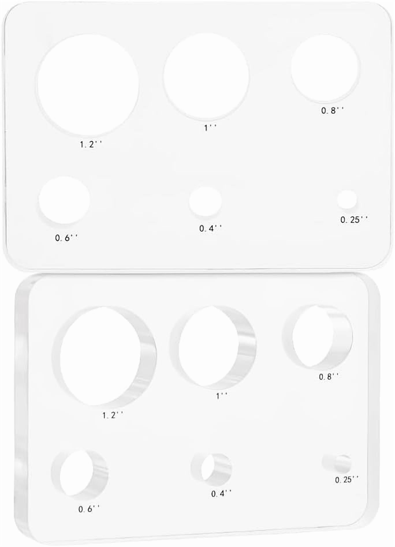 2pcs Acrylic Doll Eye Measure Tool Doll Eyeball Gauge Board Clear ...