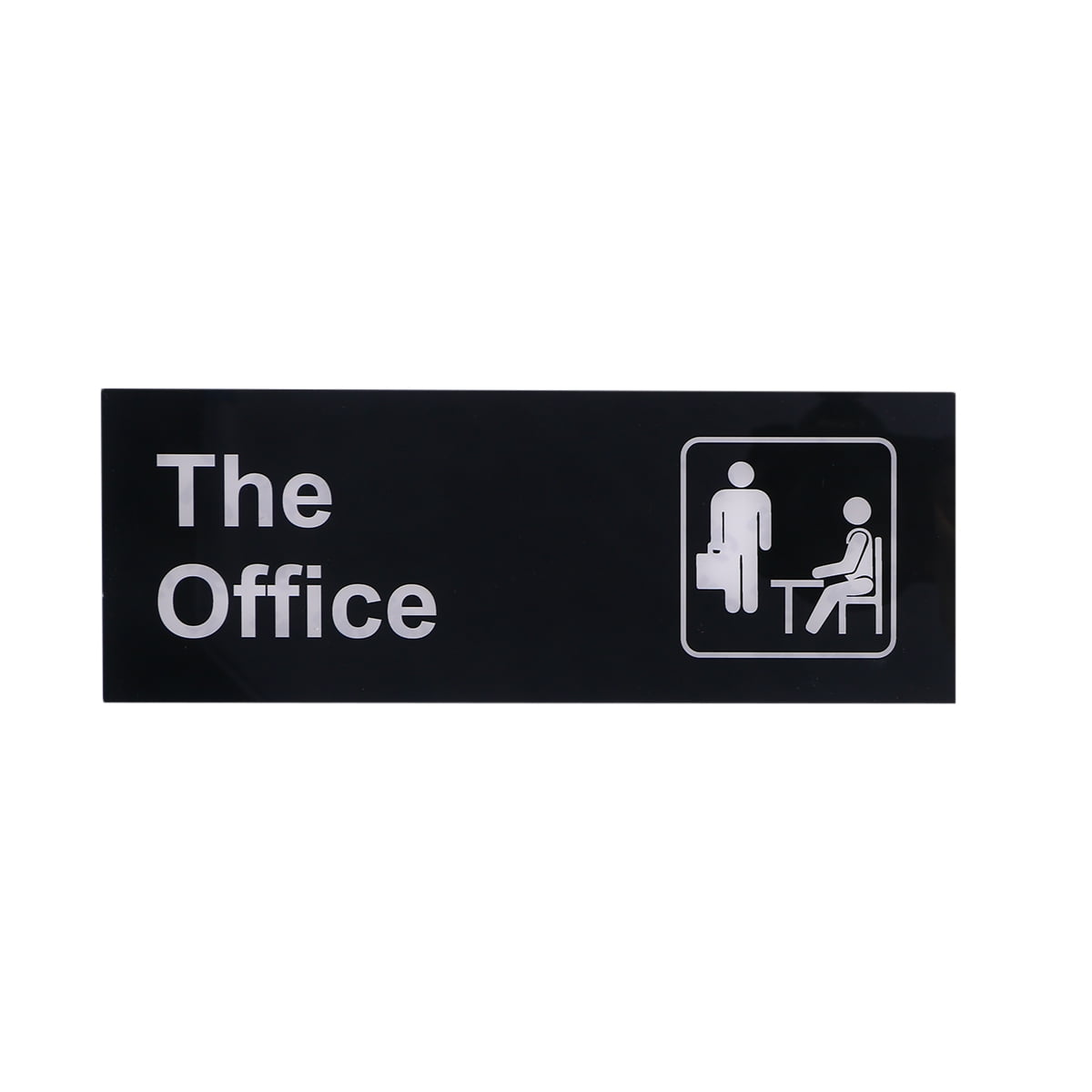 2pcs Acrylic English Word The Office Sticky Signs Informative Plastic ...