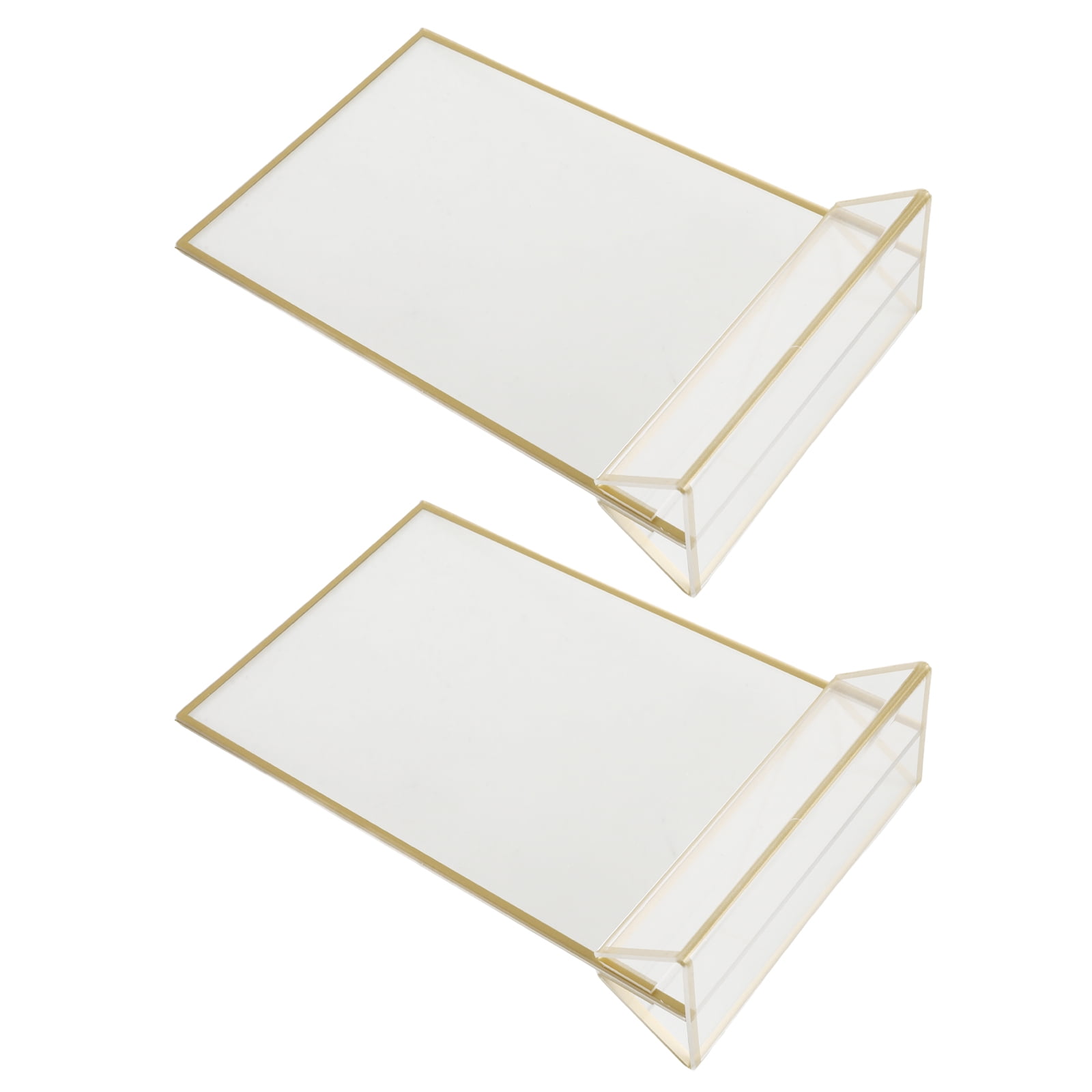 2pcs Acrylic Sign Holder Table Menu Stands Vertical Display Stand ...