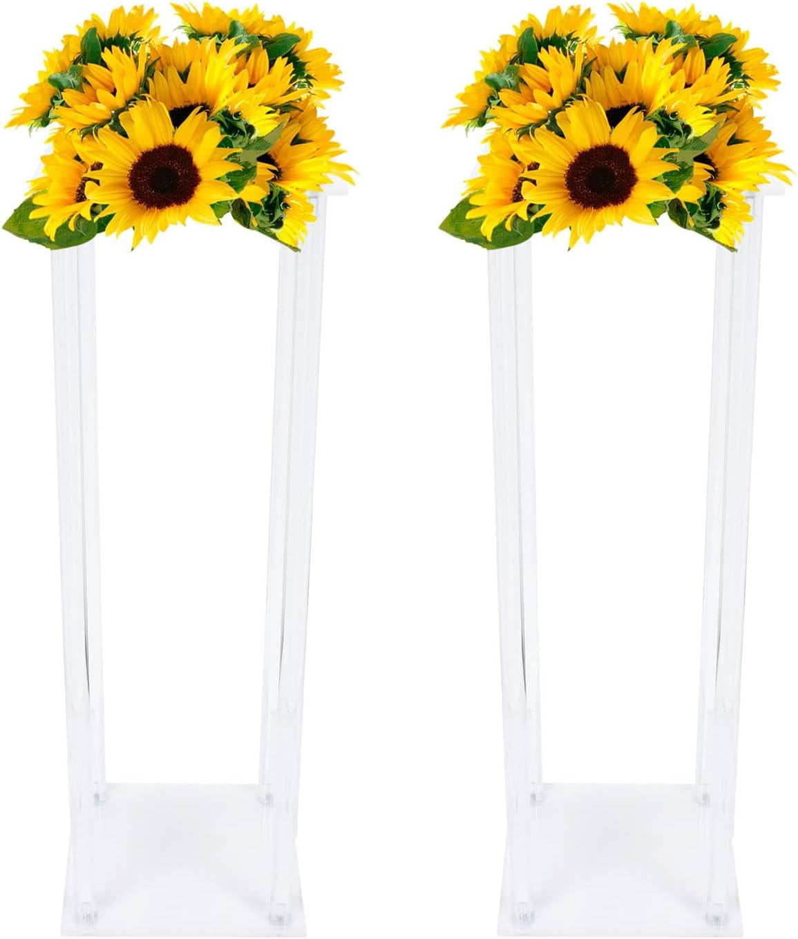 2pcs Acrylic Wedding Flower Stand, 23.62" Centerpiece Wedding ...
