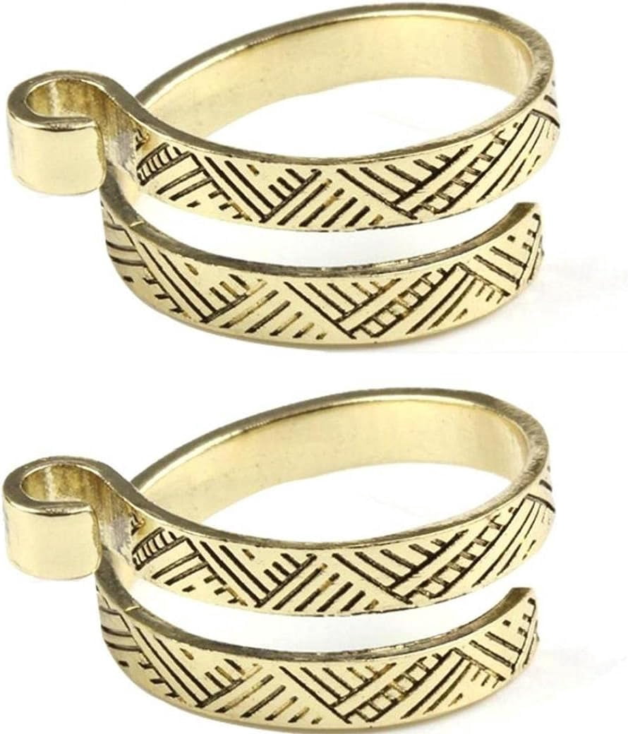 2pcs Adjustable Knitting Loop Crochet Shape Loop Ring Finger Wear Yarn ...