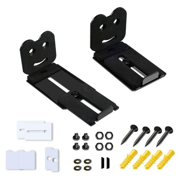 2pcs Adjustable Soundbar Wall Mount Brackets Speaker Wall Stand for ...