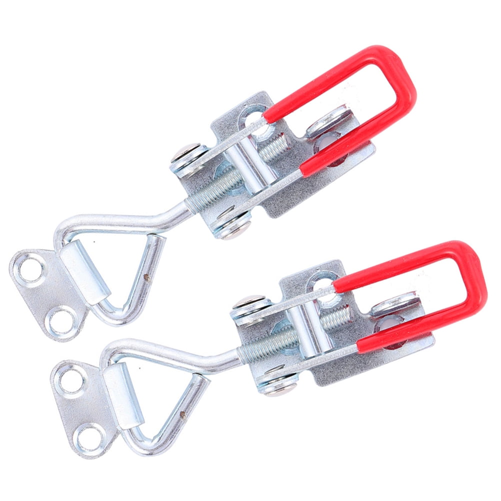 2pcs Adjustable Toggle Clamps Door Latches Clamp Draw Latch Hasp Clamps ...