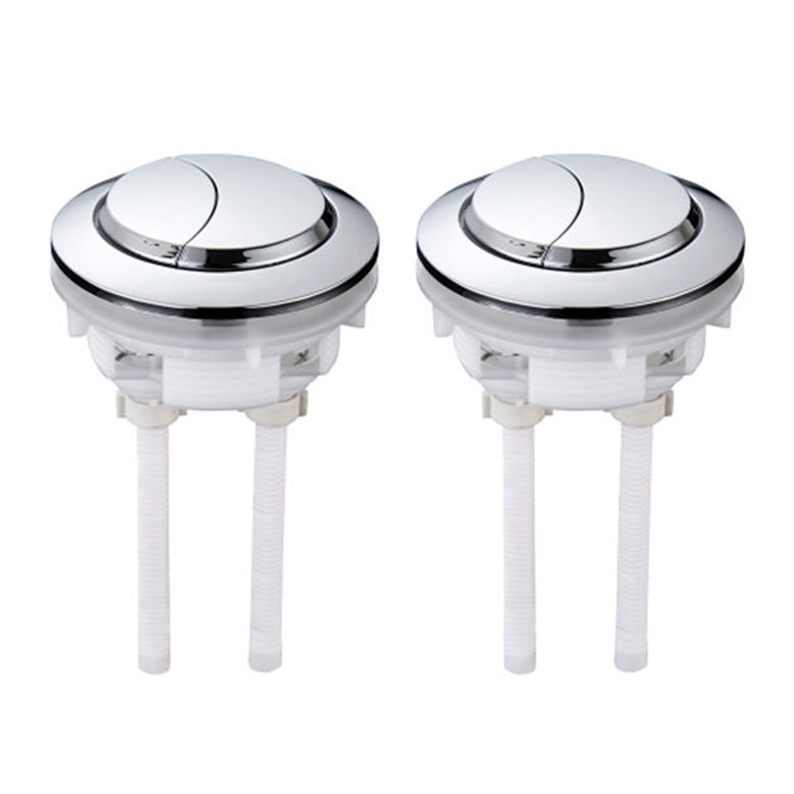 2pcs Adjustable Toilet Double Push Flushing Button Round Toilet Push ...