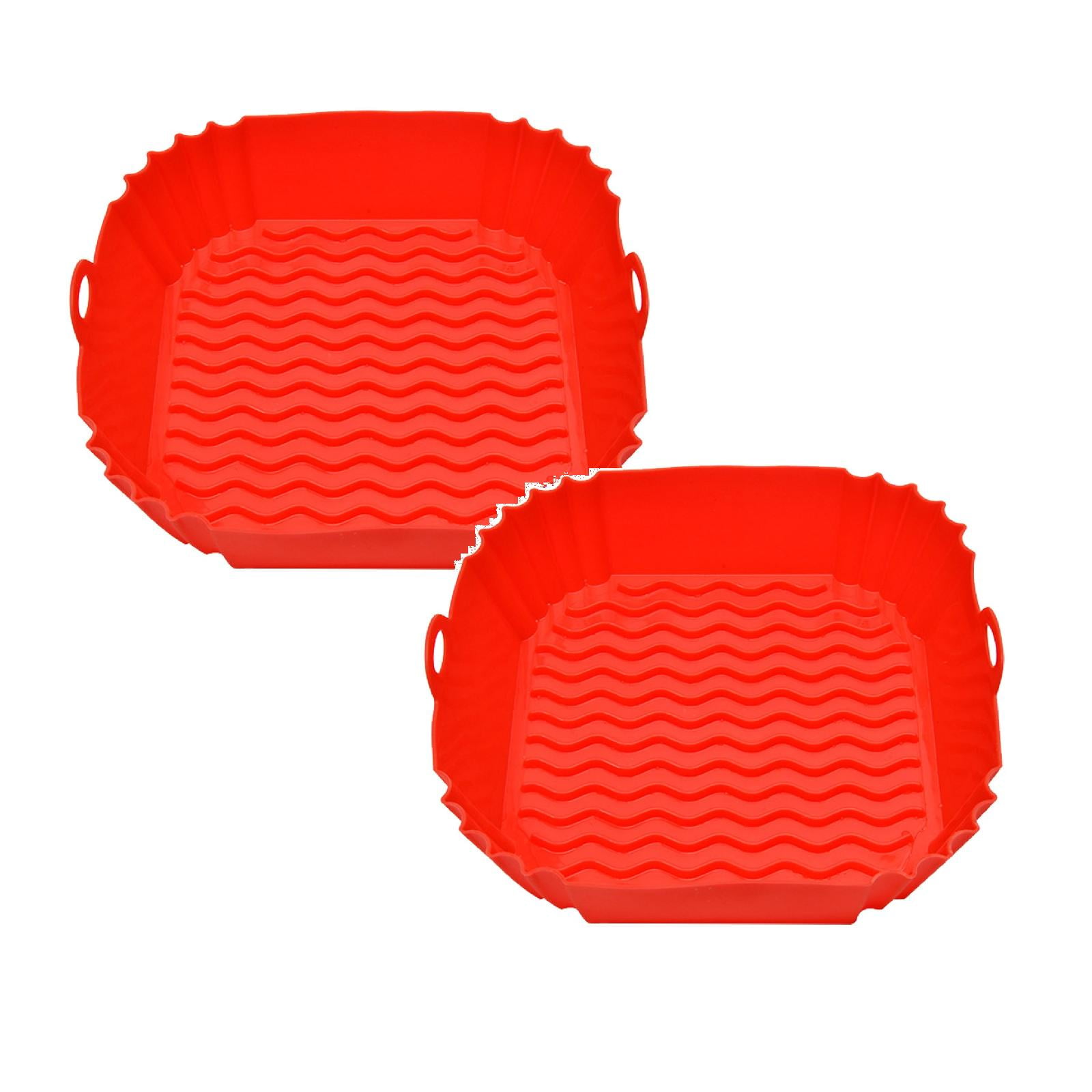 2pcs Air Fryer Silicone Liners For 2 To 3 QT Small Air Fryers 2 Pack ...