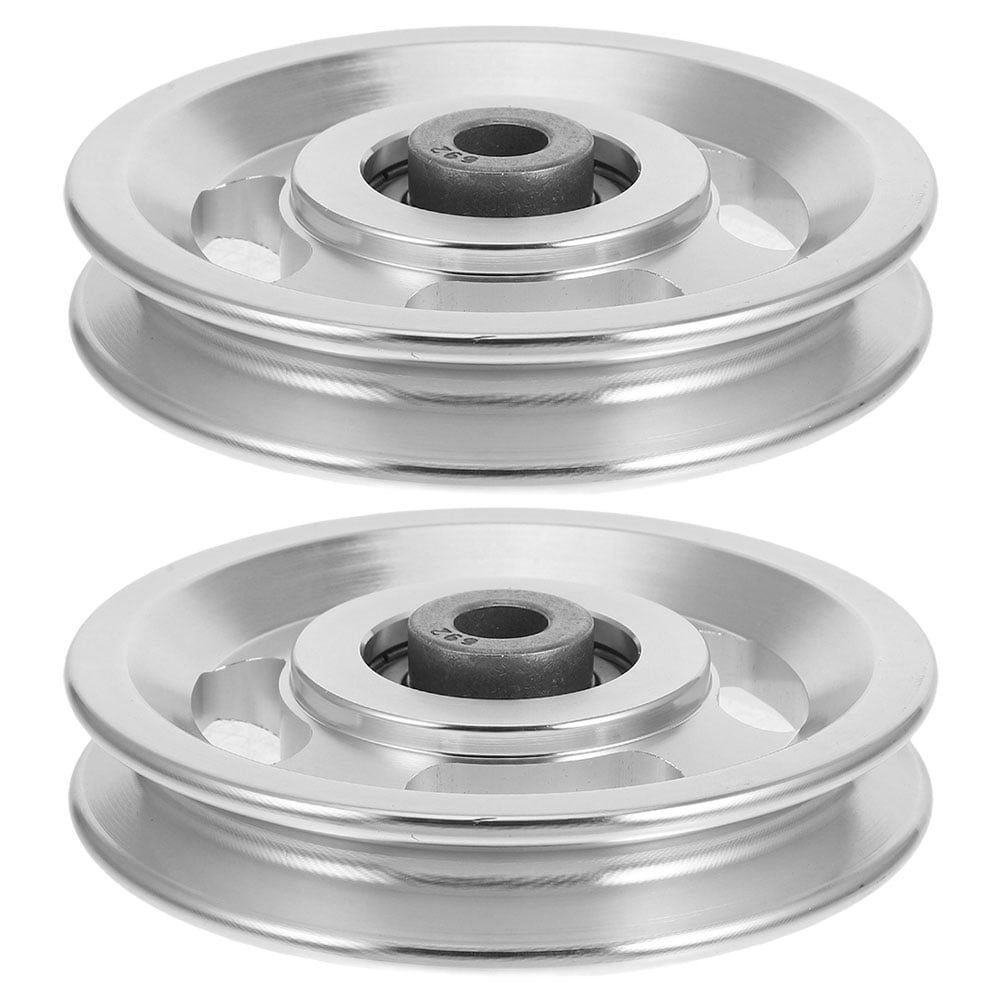 2pcs Aluminum Alloy Fitness Pulley Wheel Replacement Bearing Pulley For ...