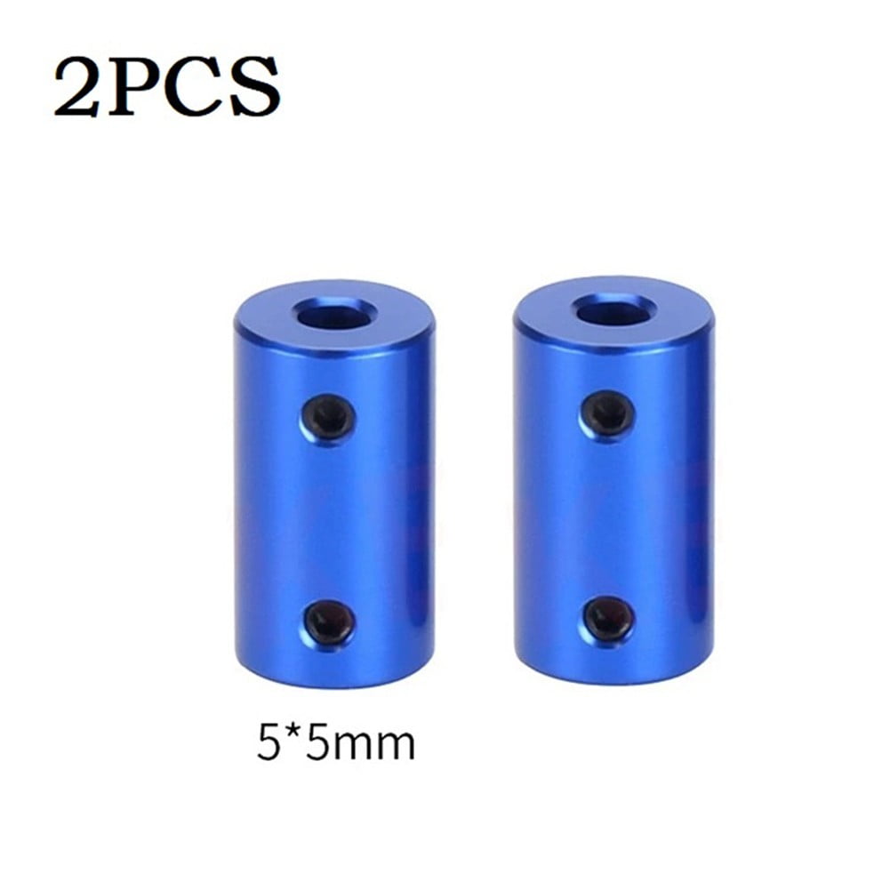 2pcs Aluminum Flexible Shaft Coupler Coupling Bore 3D-Printer Part Blue ...