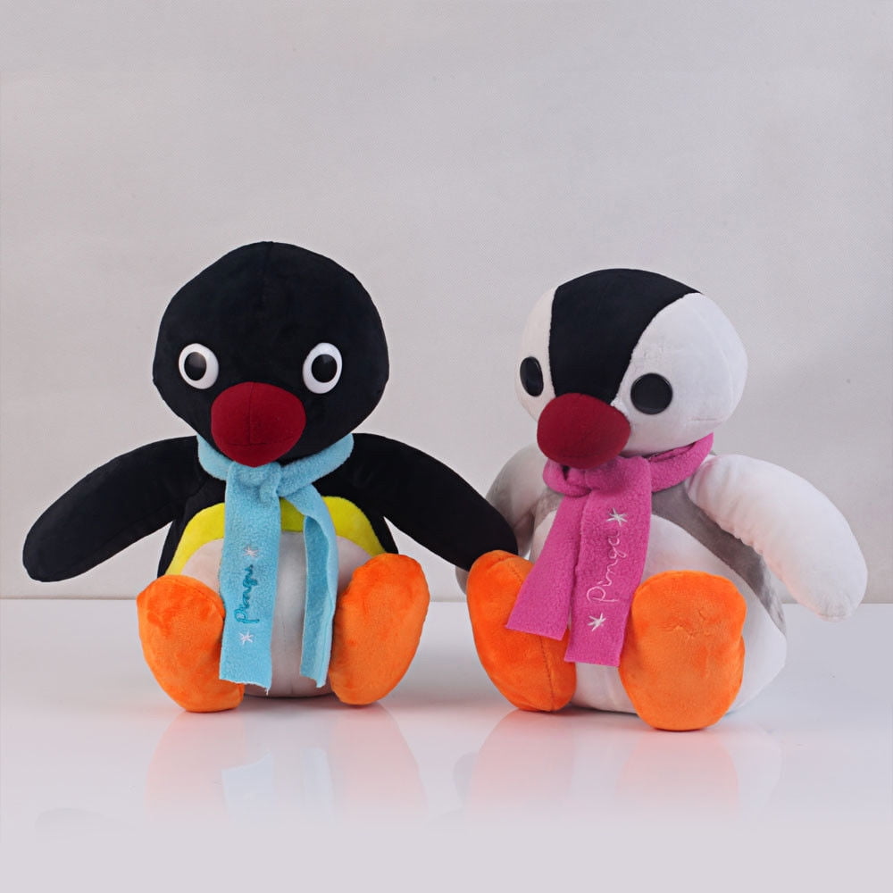 2pcs Anime Penguin Pingu Plush Toys Stuffed Animal Collection Baby Doll ...