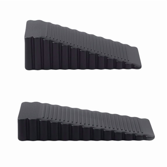 2pcs Anti-Collision Silicone Door Wedge Stopper Set - Windproof & Punch ...