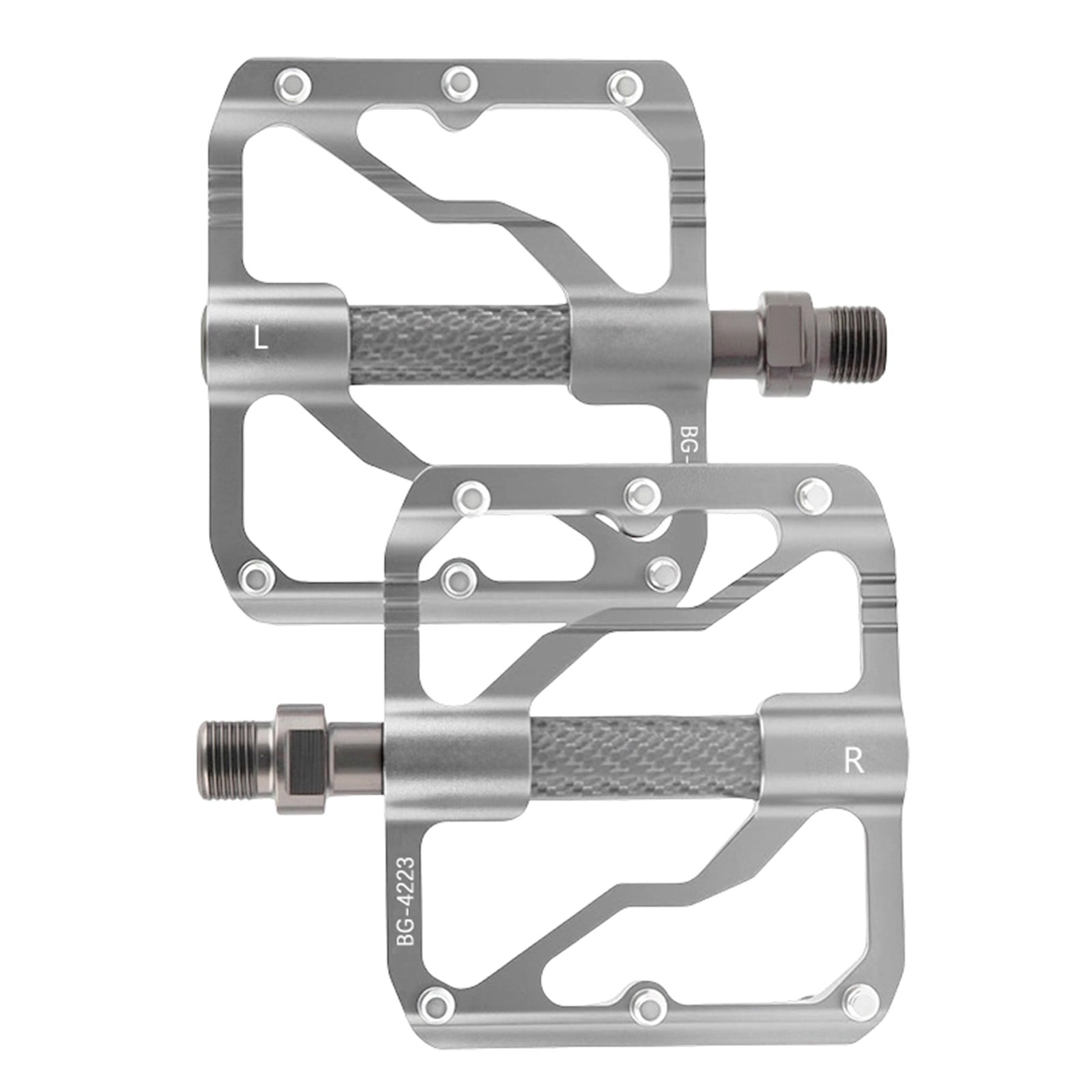 2pcs Anti Slip Textured Bike Pedals Enhances Grip Aluminum Bike Pedal for Riding in Various ...