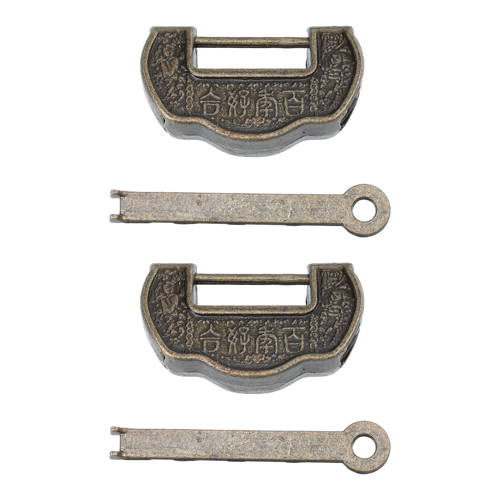 2pcs Antique Decorative Lock Retro Box Lock Suitcase Decor Latches with ...