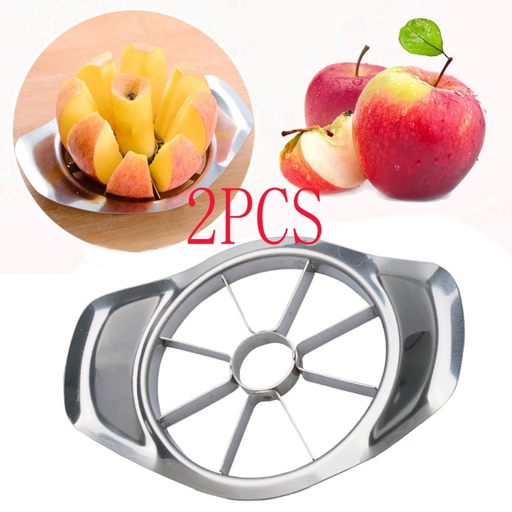 2pcs Apple Slicer,8-Slice Thin Apple Slicer and Corer,Super Sharp Stainless Steel Blades,Cutter ...