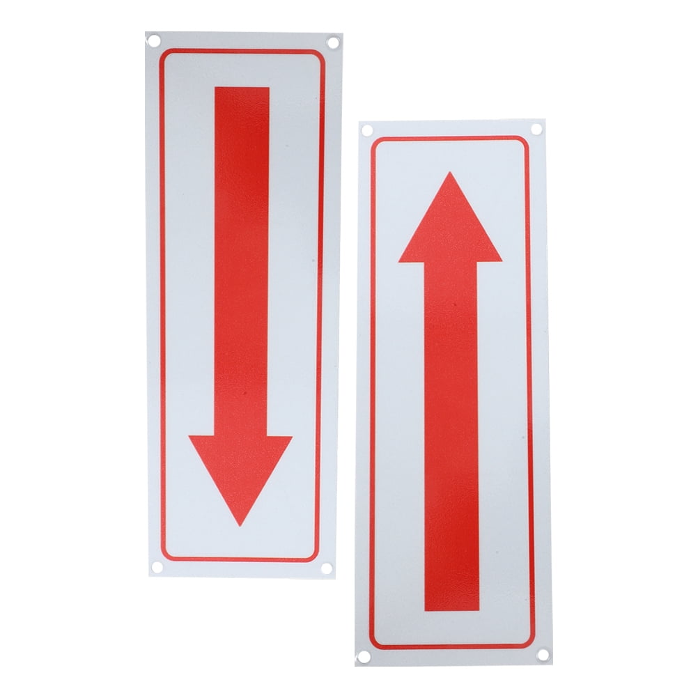 2pcs Arrow Signs Metal Arrow Indication Signs Aluminum Alloy Arrows ...