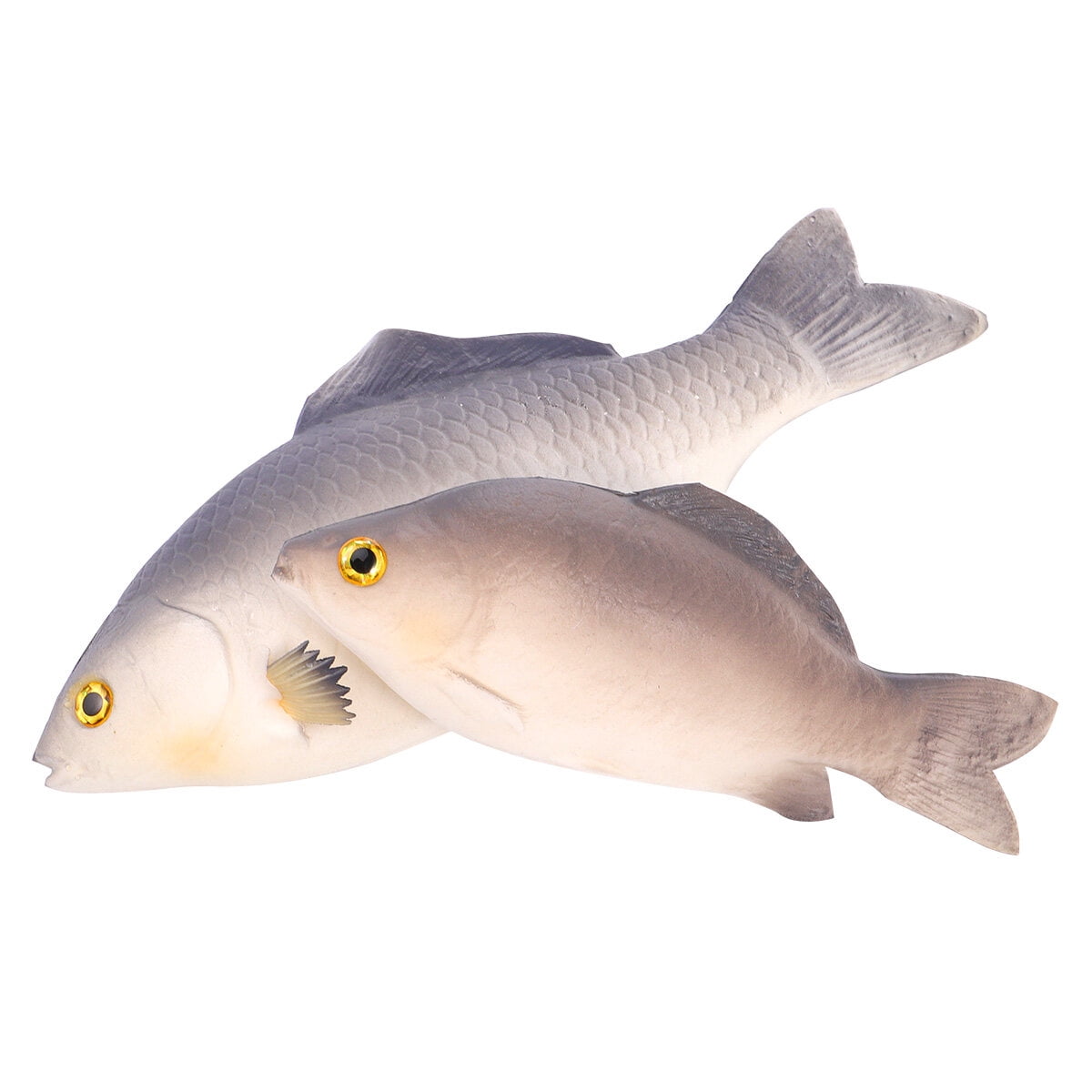 2pcs Artificial Fish Realistic Fish Playset Model for Food Display Kids ...