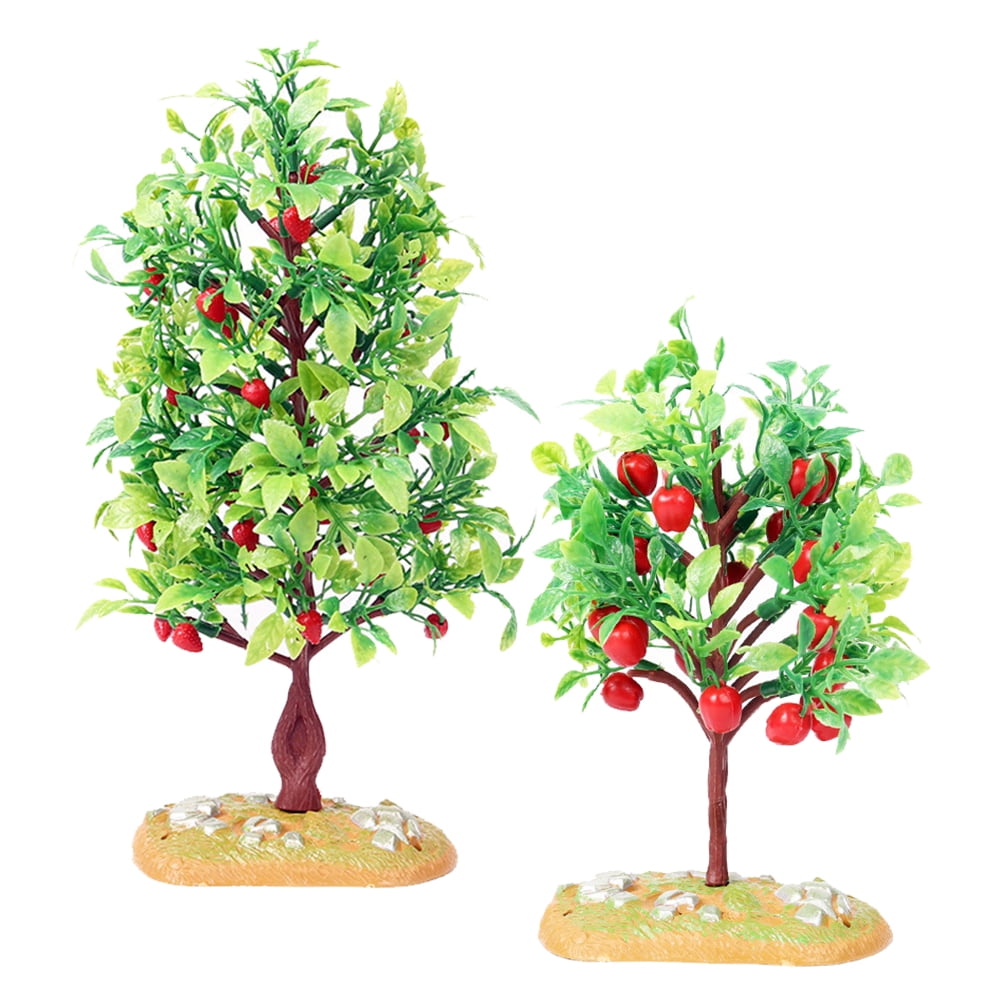 REOFLYUP Sand Table Tree Model Simulation Fruit Tree Model Multi 2Pcs 8 ...