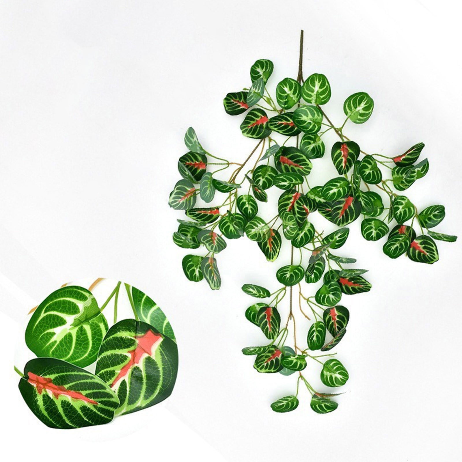 2pcs Artificial Hanging Plants Vines Fern Fake Hanging Plant Faux ...
