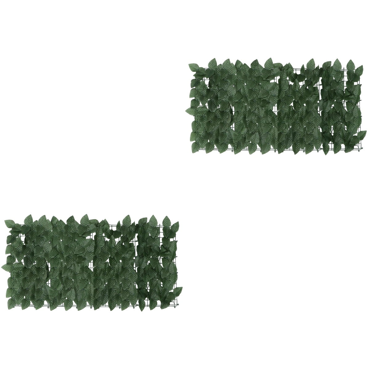 2pcs Artificial Leaves Fence Panel Fencing Panel Green Leaf Fence Wall ...