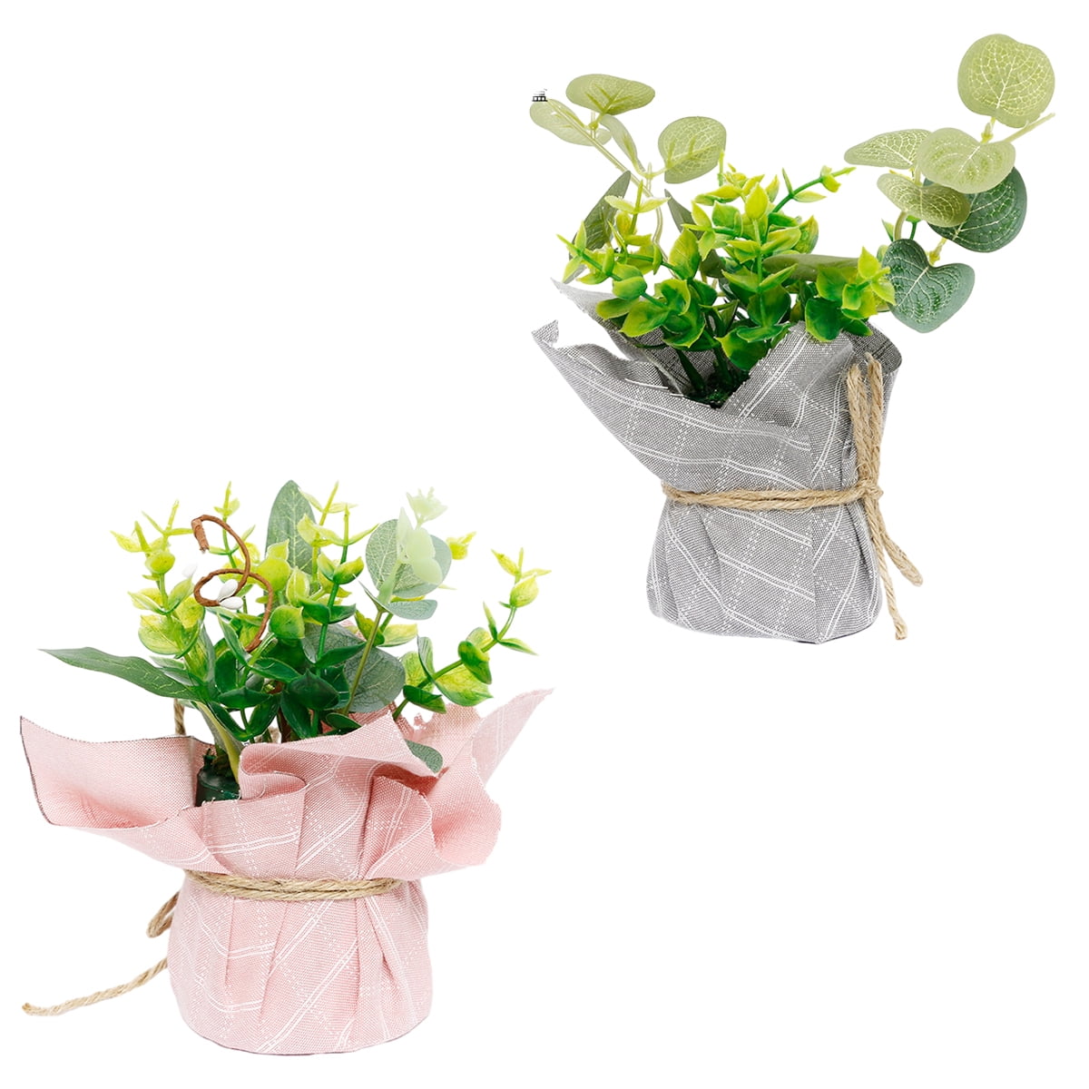 2pcs Artificial Plant Decor Desk Decor Plants Party Mini Photography ...
