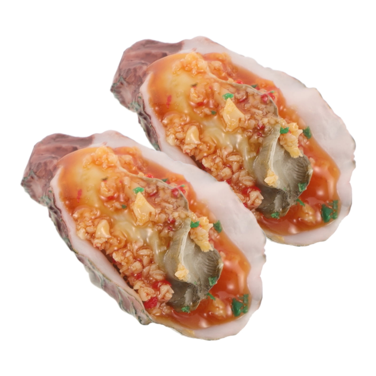2pcs Artificial Shellfish Seafood Oysters Model Restaurant Cabinet ...