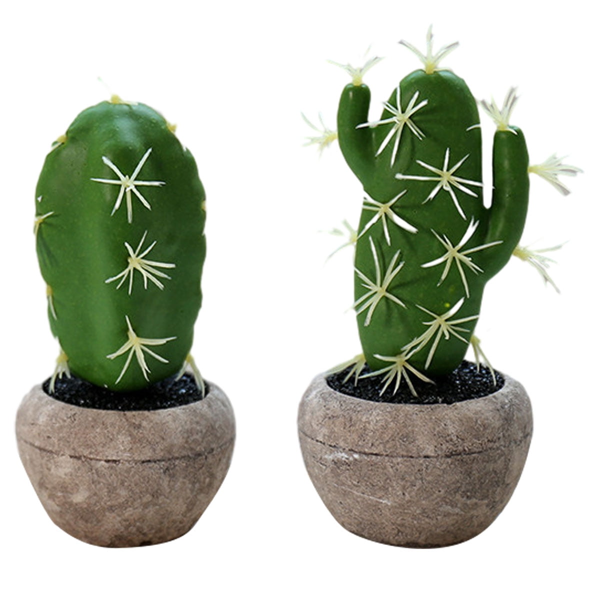 2pcs Artificial Succulent Plants, Cute Fake Plants Faux Succulents ...