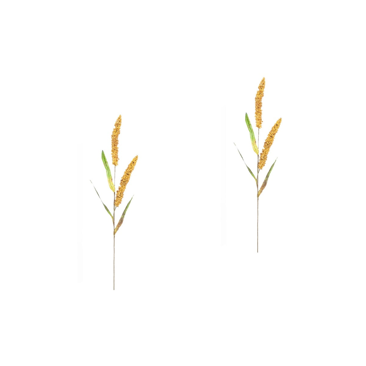 2pcs Artificial Wheat Stalks Fake Ear of Wheat Grain Flowers for Dining ...