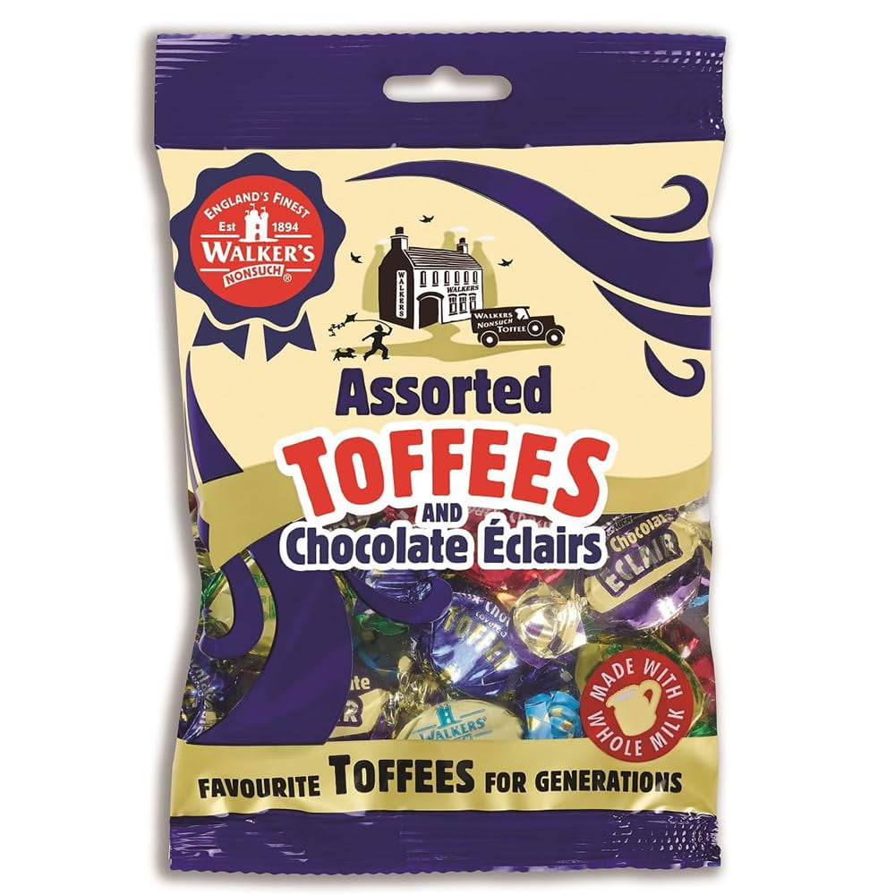 2pcs Assorted Toffees Chocolate Éclairs | Contains English Creamy, Milk ...