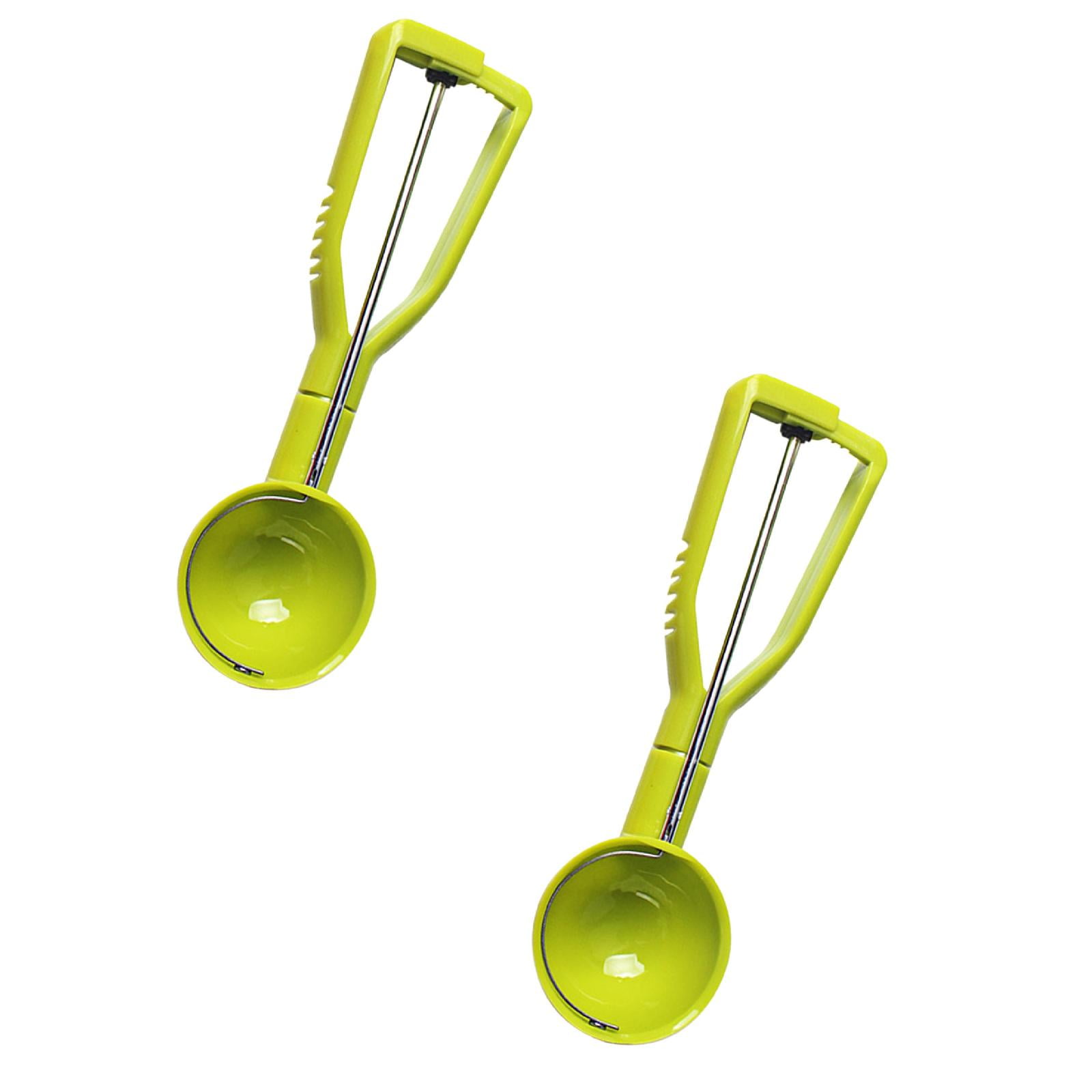 2pcs Automatic Ice Cream Scoops with Trigger – Fun Colored Plastic ...