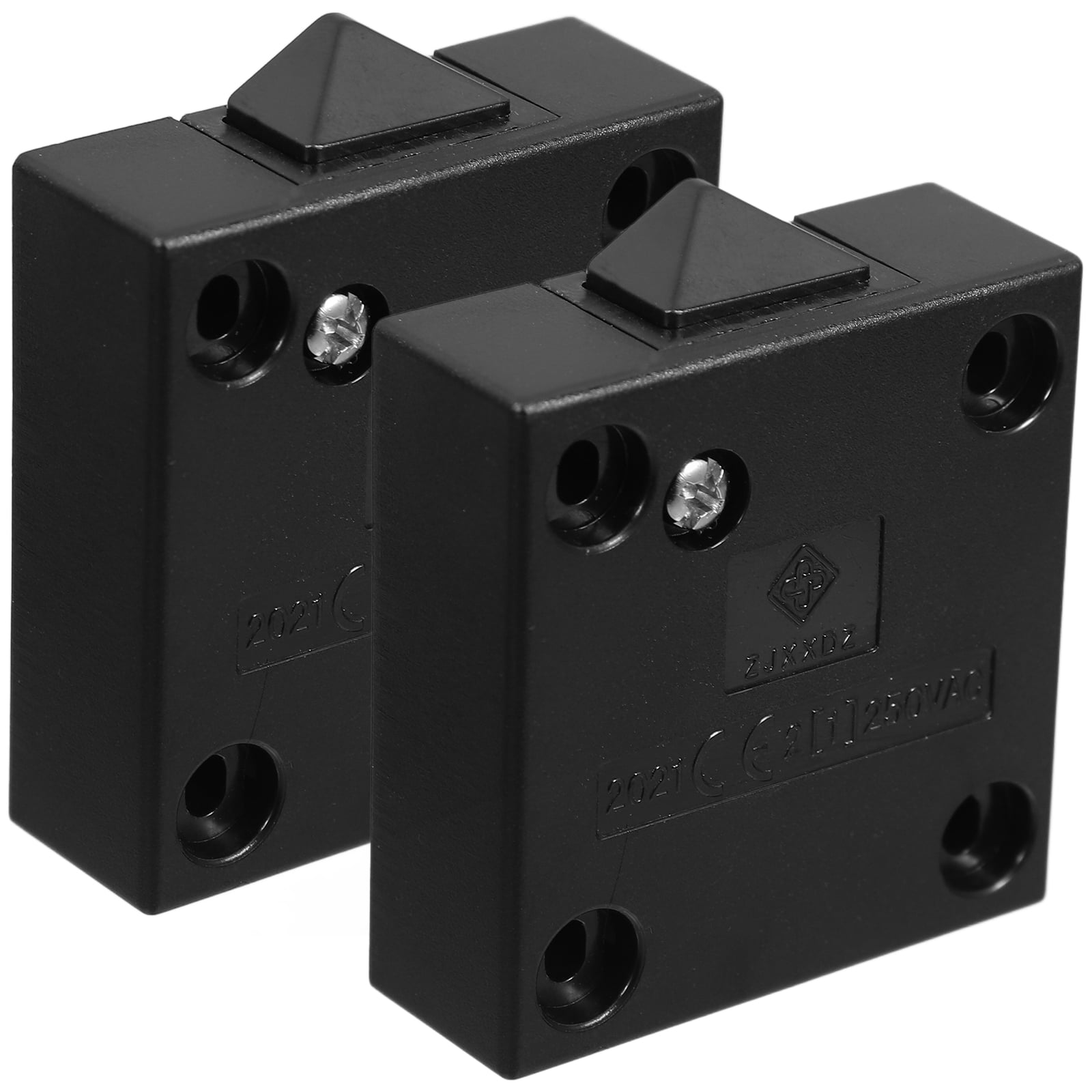 2pcs Automatic Reset Cabinet Door Switch Push to Break Door Light ...