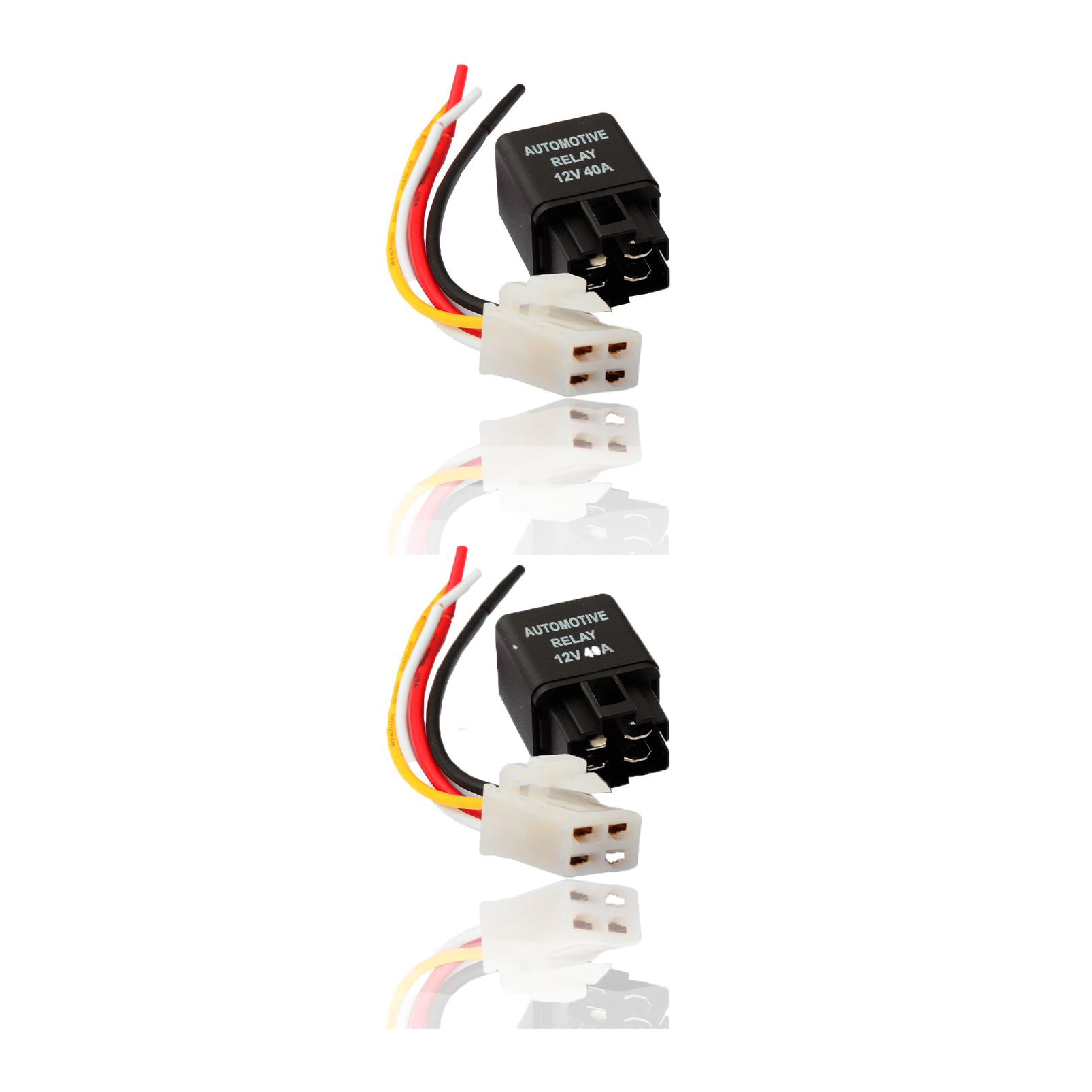 2pcs Automotive Relay 12V 40A 4pins Relay Switch with 4Wires Harness ...