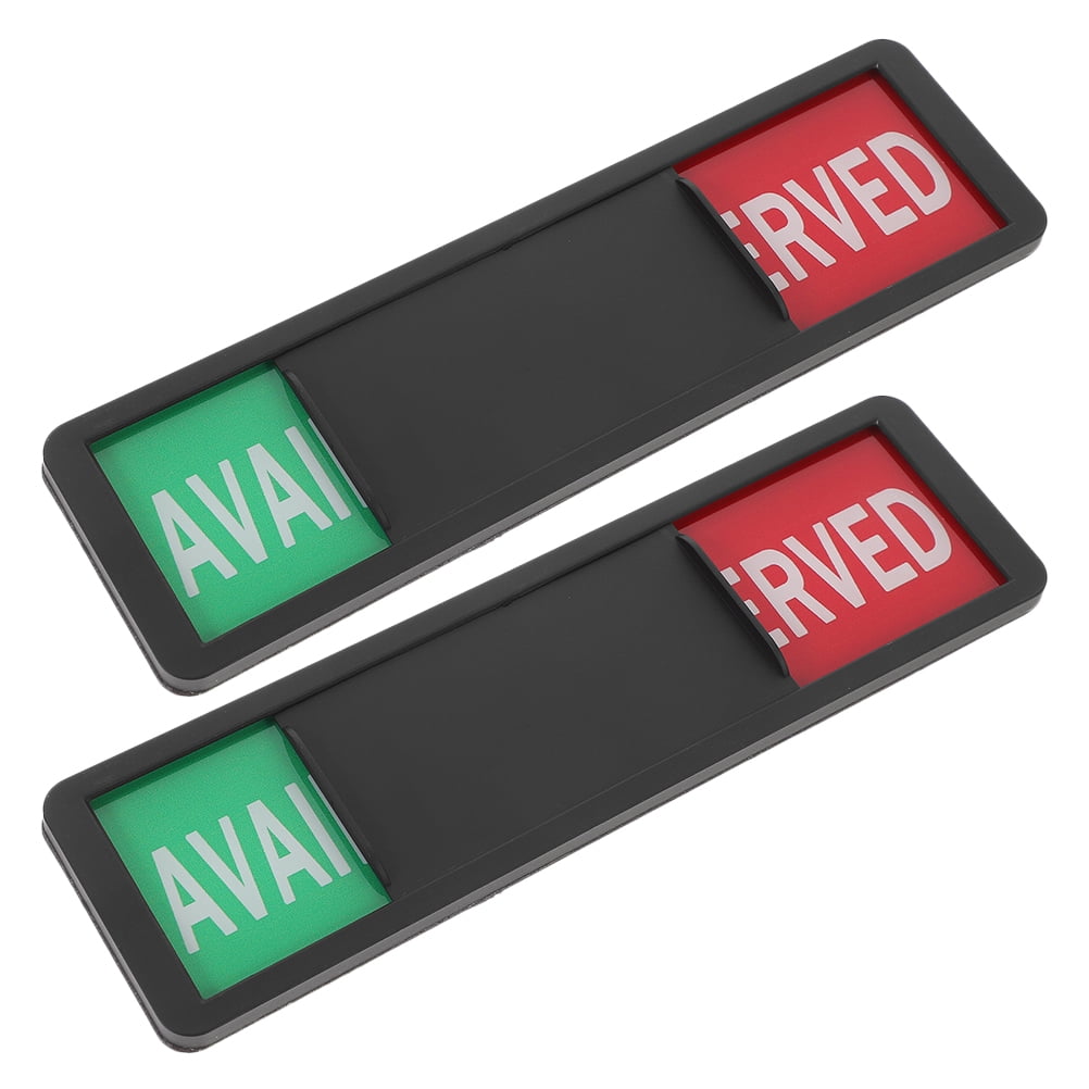 2pcs Available Reserved Privacy Sign Office Door Sliding Door Sign for ...