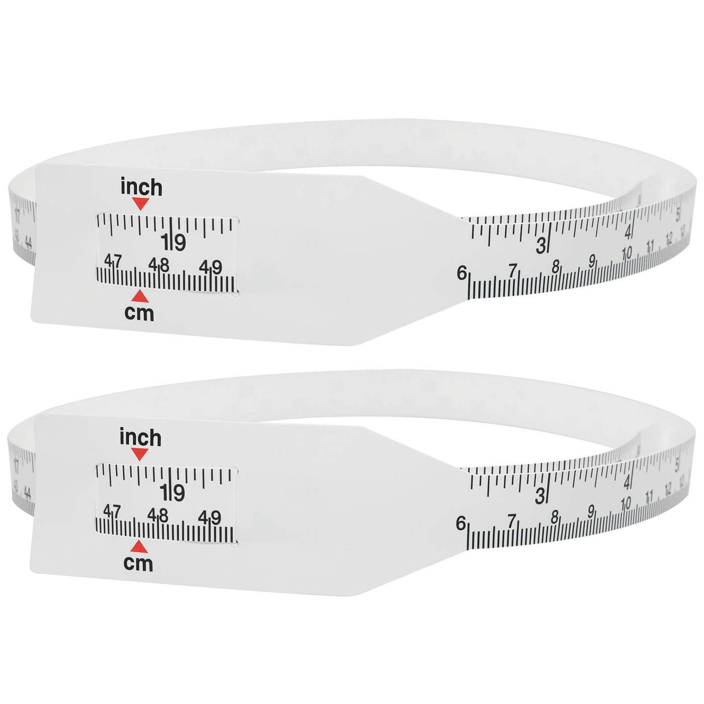 2pcs Baby Head Circumference Measuring Ruler PP Plastic Infant Head Circumference Tape 60cm 24 ...