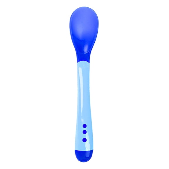 2pcs Baby Temperature Sensing Tableware Set Utensil Toddler Dinnerware ...